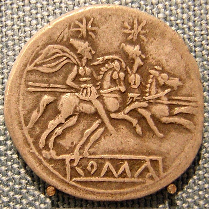 Castor en Pollux als beschermers van de ruiterij (Kunsthistorisches ...