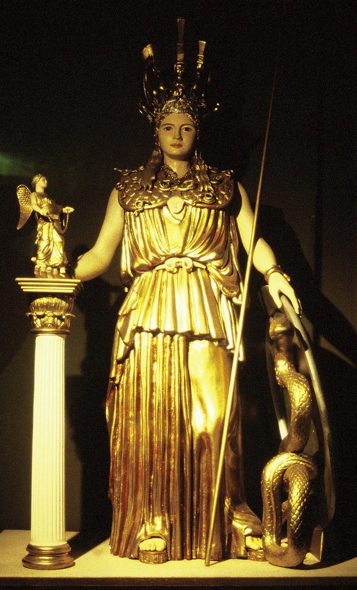 Reconstructie van Feidias’ Athena Parthenos (Museumpark Orientalis, Berg en Dal)